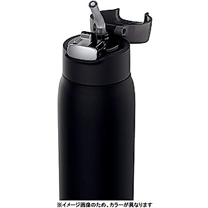 Peacock APA-R70 ASM Water Bottle, Straw, Mug, Bottle, 22.8 fl oz (680 ml), Cold Retention, Smoky, Blue