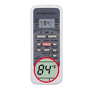 CHOUBENBEN Replacement Remote Control for Midea RG51I39/BGEFU RG51M5/EU MSC-30HRDN1-MP0W MSC-36HRDN1-MN5W MSC-28CRDN1-MN15W MSC-36CRDN1-MN5W AC Air Conditioner