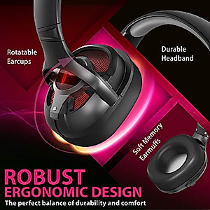 Fosmon Gaming Headset with Detachable Microphone, (50mm NdFeb Magnetic Driver) Strong Bass Over Ear Headphone with Ergonomic Headband Compatible with Xbox PS5 Nintendo Switch PC Laptop Desktop Mac