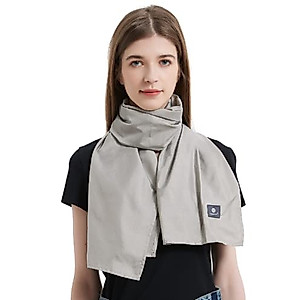 Radia Smart® EMF Protection Scarf, Silver Fiber Fabric, RF Blocker Radiation Protection, 5G, WiFi, Cellular, Bluetooth. High Shielding Efficiency. Multiple Ways To Wear.