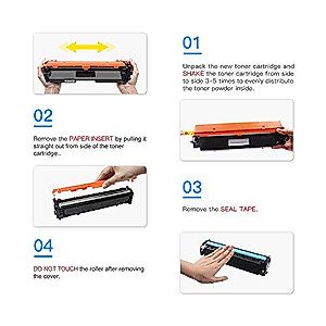 LxTek Compatible Toner Cartridge Replacement for HP 17A CF217A to Compatible with Laserjet Pro M102w M130fw, Laserjet Pro MFP M130fw M130nw M130fn M130a Printer,(4 Black), High Yield(with Chip)