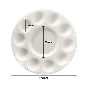 15 Pack Paint Tray Palettes for Kids, Plastic White Palettes for Students, Paint Holder, Paint Supplies