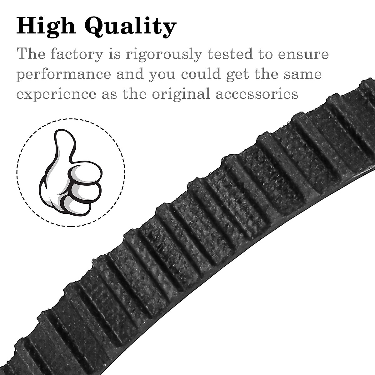 848530 Toothed Drive Belt Replacement Compatible with Portercable 351/352 Belt Sander(2 Pack)