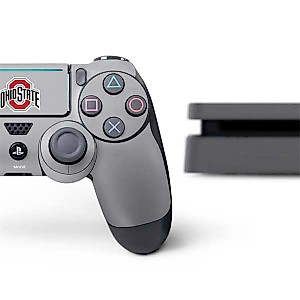 Skinit Decal Gaming Skin compatible with PS4 Slim Bundle - Officially Licensed Ohio State University Ohio State University Buckeyes Design