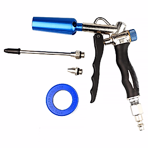 YOTOO 2-Way Air Blow Gun kit with Adjustable Air Flow, Extended Nozzle, High Flow Nozzle and 1/4" NPT Female Quick Plug