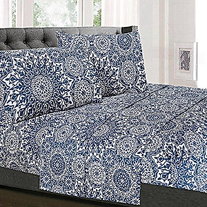 Full Size Sheet Sets - Breathable Luxury Sheets with Full Elastic & Secure Corner Straps Built In - 1800 Supreme Collection Extra Soft Deep Pocket Bedding Set, Sheet Set, Full, Oasis