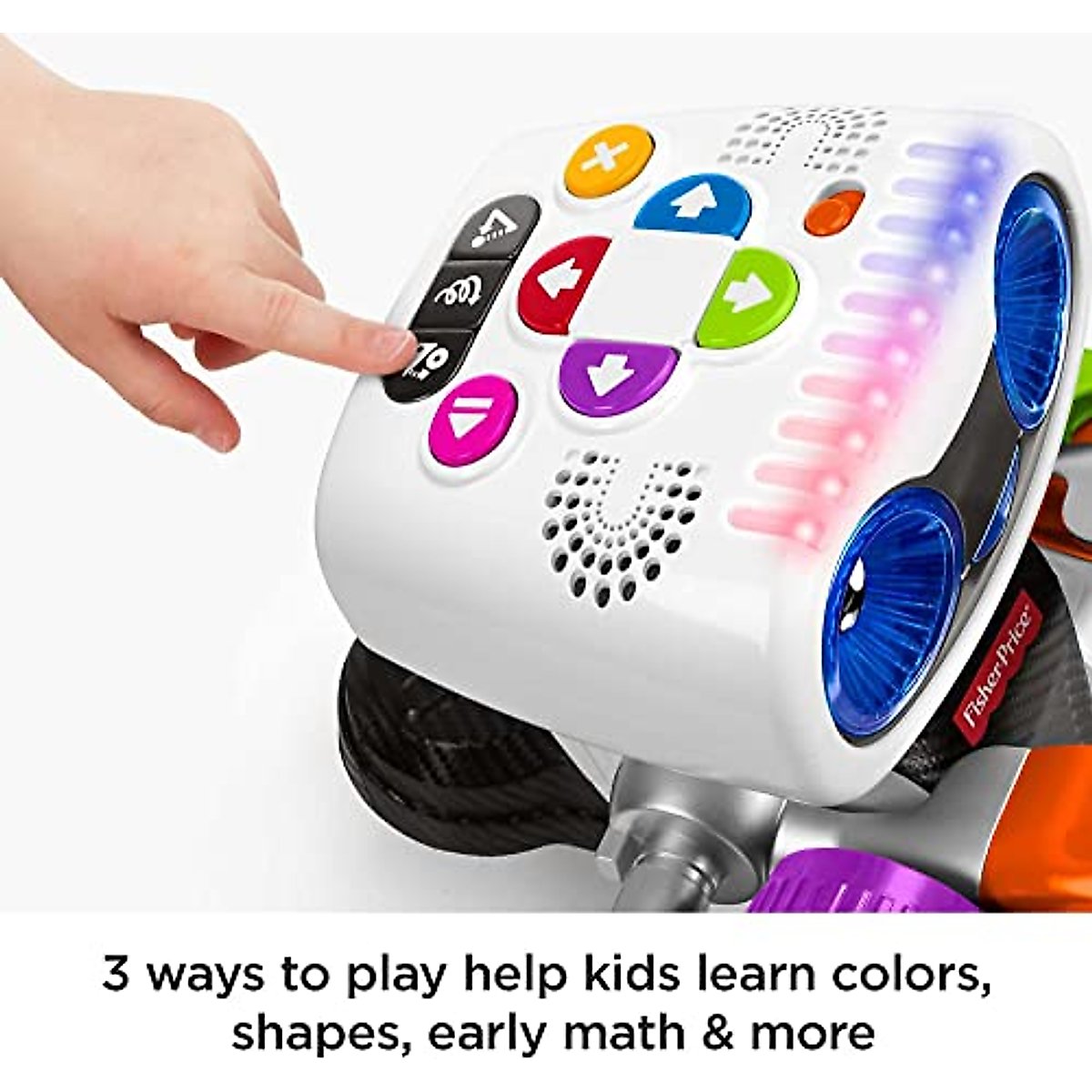 Fisher-Price Preschool Stem Learning Toy Code ‘N Learn Kinderbot Electronic Robot With Lights & Games For Ages 3+ Years