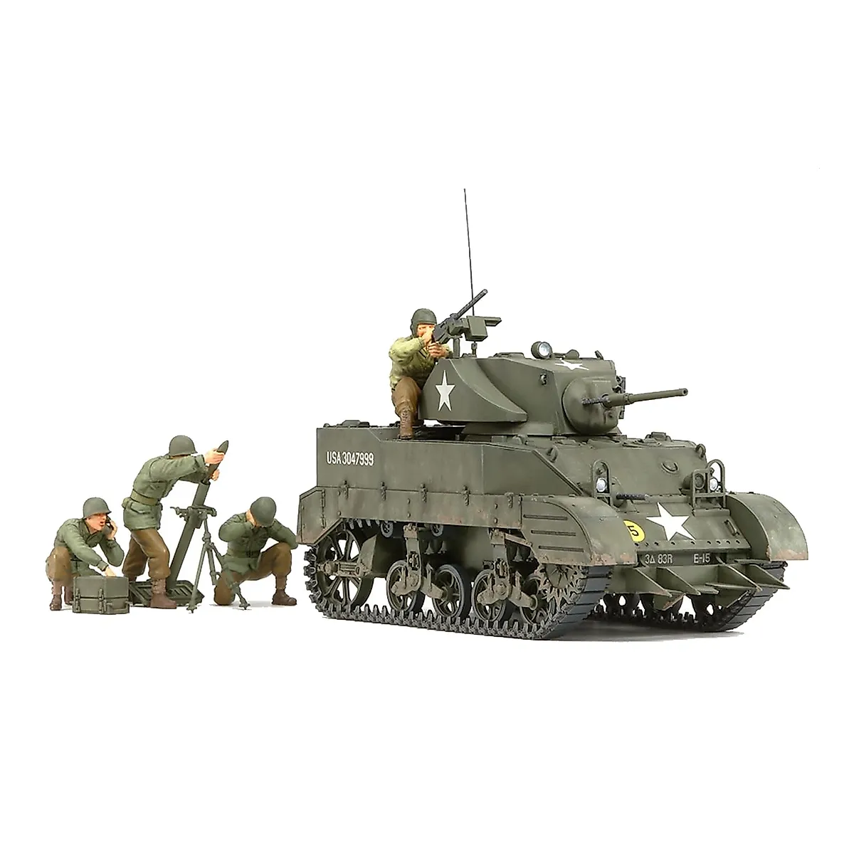 TAMIYA 35313 1/35 US Light Tank M5A1 Plastic Model Kit