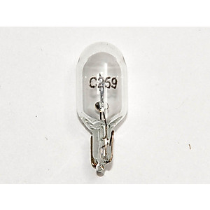 CEC Industries #259 Bulbs, 6.3 V, 1.575 W, W2.1x9.5d Base, T-3.25 (Box of 10)