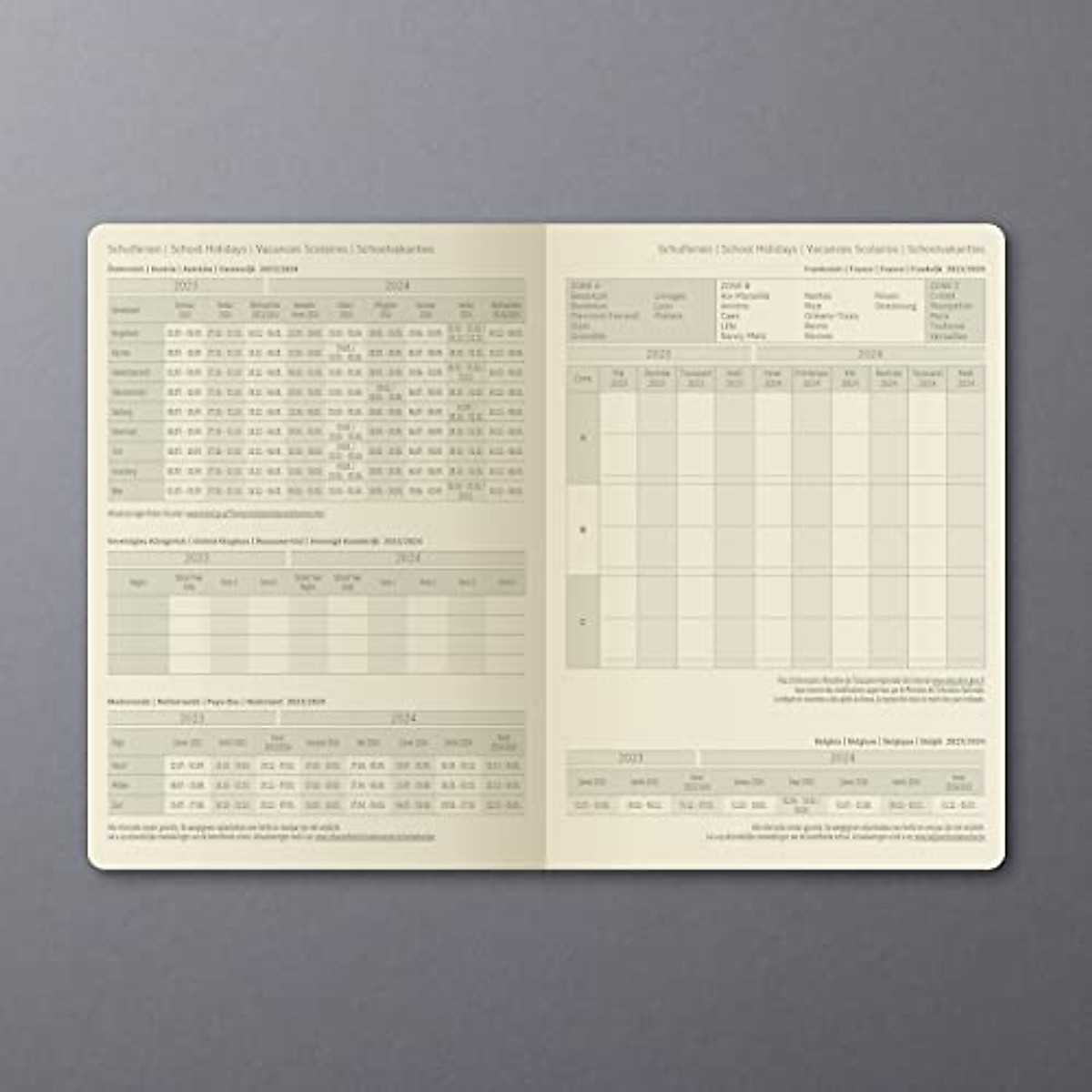 Sigel C2401 Conceptum Weekly Planner 2023/2024, Approx. A5, Approx. A5, Black, Hardcover, 2 Pages = 1 Week, 256 Pages