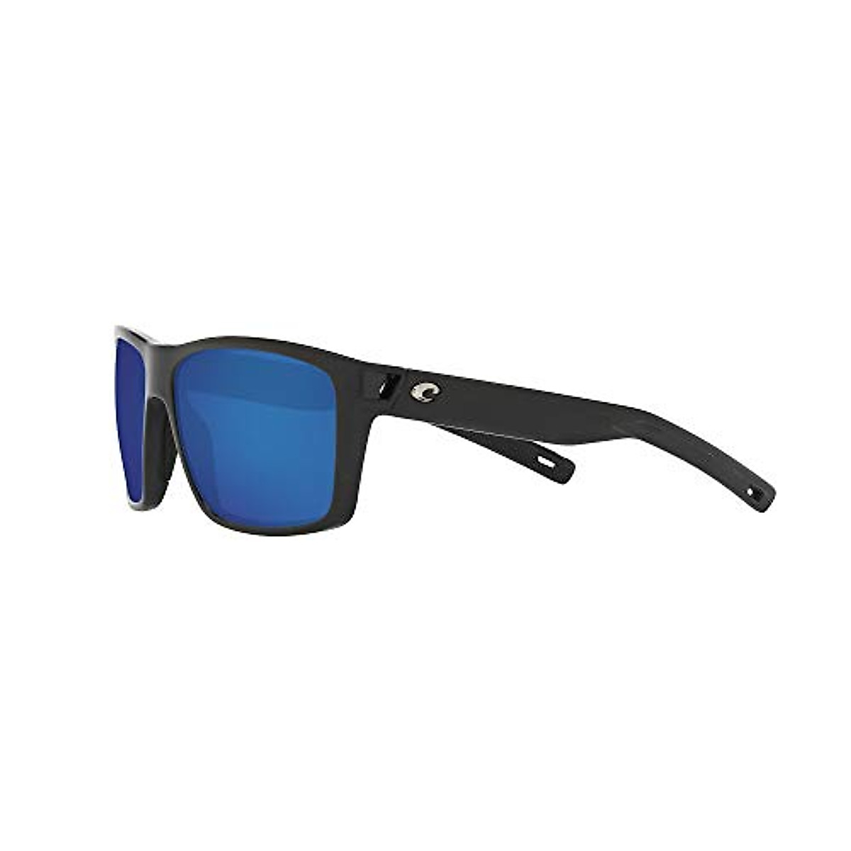 Costa Del Mar Man Sunglasses Shiny Black Frame - Blue Mirror Lenses - 60MM
