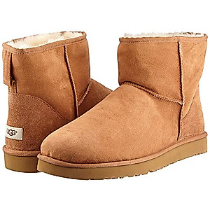 UGG Women's Classic Mini II Boots, Chestnut, Tan, 7 Medium US