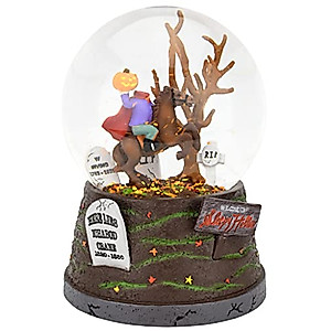 Tree Buddees Sleepy Hollow Fall Themed Headless Horseman Halloween Snow Globe - Large 6.5"