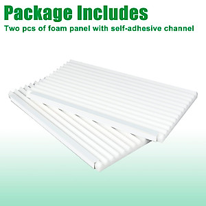 Forestchill Window Air Conditioner Side Panels, Universal Window AC Insulation Foam Panels, Pack of 2 Insulated Window AC Side Panels, 17 x 9 x 7/8 inches