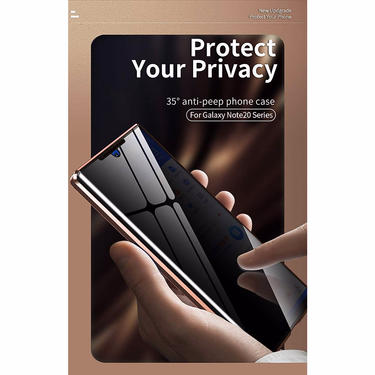 KMXDD Anti-Peeping Galaxy Note 20 Ultra 360° Full Body Case,Clear Double Sided Tempered Glass [Magnetic Adsorption] Metal Bumper Protection Privacy Cover for Note 20 Ultra (Black, Note 20 Ultra)