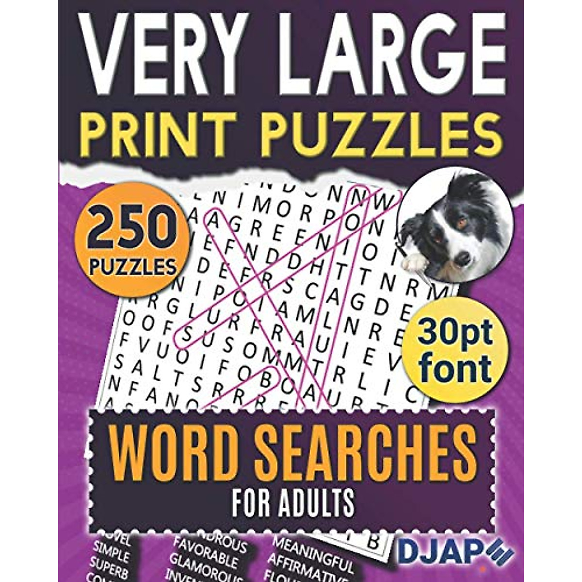 Very Large Print Puzzles: Word Searches for Adults: 250 puzzles in 30pt font (Word Search Books for Adults)