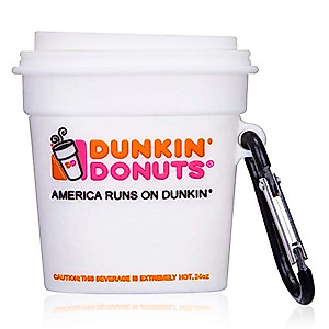 JoySolar for Airpod 1&2 Case, Cute Cartoon 3D Soft Silicone Air Pods Funny Cover, Kawaii Fun Cool Keychain Design Shell, Drink Fashion Stylish Girls Kids Teens Women Cases for Airpods (White Tangsi