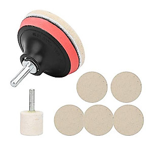 100g Glass Scratch Remover Powder Glass Polishing Kit Wool Polishing Pad Polishing Disc Wheels Set Car Windscreen Windshields Cerium Oxide Powder Polishing Kit