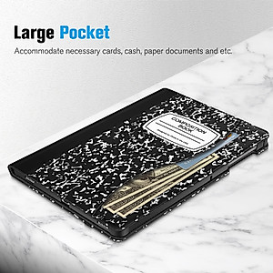 Fintie Case for Samsung Galaxy Tab S8 Plus 2022/S7 FE 2021/S7 Plus 2020 12.4 Inch with S Pen Holder, Multi-Angle Viewing Cover with Pocket Auto Wake/Sleep, Composition Book