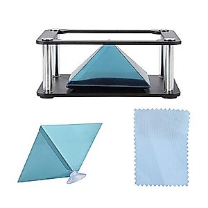 Hologram Watch, 3D Hologram Smartphone Holographic Display Stands Projector 3.5-6inch for Corporate Product Display, Cartoon Interaction and Personal Entertainment(Bracket)