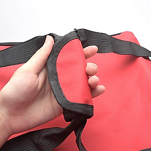 CALIDAKA Insulated Food Delivery Bag, Food Storage Waterproof Oxford Cloth Zipper Ergonomic Pizza Bag Picnic, Reusable Food Warmer Grocery Bag for for Hot/Cold Food, Pizza, Drinks (size:XL)