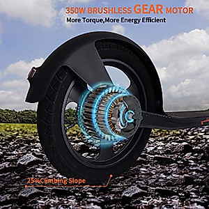 ZonDoo ZO02 Electric Scooter for Adults - 25 Miles Long Range & 20Mph Folding Commuter Electric Scooter - Big Fat Tire Bike Stylish Electric Scooter for Adults(Yellow)