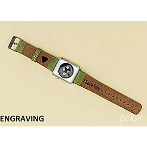 VENOULT Compatible Apple Watch Cuff Brown Leather Band for All Series iWatch Band, Man or Women, Genuine Leather Strap, High Quality, Engraving Available, HANDMADE