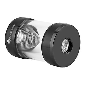 fosa G1/4 Inner Thread Water Cooling System Filter Fine Screen Funnel Shaped Filter for PC Water Cooling, Compatibility Water Cooling Reservoir, Computer Water Cooler Accessories(Black)