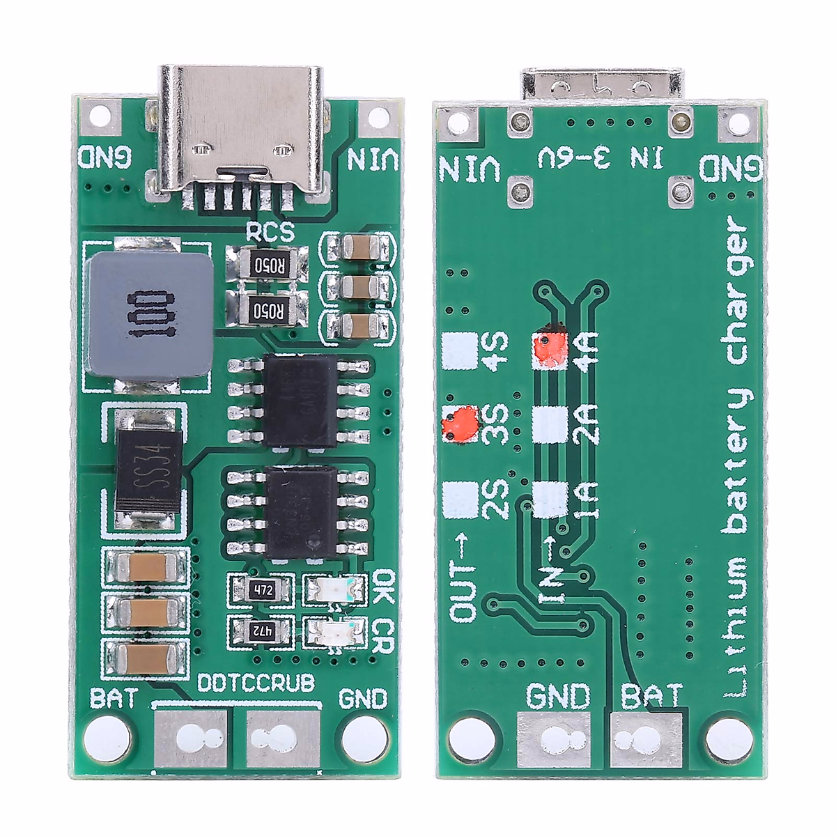 Walfront DDTCCRUB Li ion Battery Charger Module 3S4A Boost Charging Board Liion Battery Charger Module Electronic Component