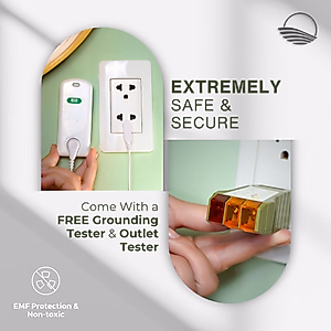 ELECTRAWAVE Grounding Mattress Cover Pad, Queen Size Earth Connected Conductive Carbon Leatherette Grounding Sheets for Better Sleep, Relieve Pain, Reduce Inflamation