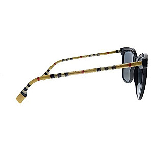 BURBERRY Clare BE 4308 3853T3 Black Plastic Square Sunglasses Black Polarized Lens