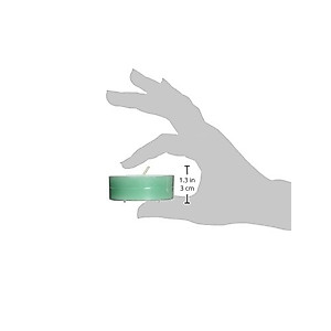 Zest Candle 12-Piece Tealight Candles, Mega Oversized Aqua s