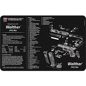 TekMat Walther PPQ Mod2 Gun Cleaning Mat,Black