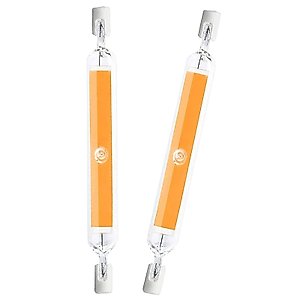 Dimmable R7s LED Bulbs 20W High Brightness LED Light Bulbs 200W Halogen Equivalent Bulbs R7s Double Ended J-Type T3 R7s Base for Work Lighting Landscape Lights,Warm White,118mm 2 Pack