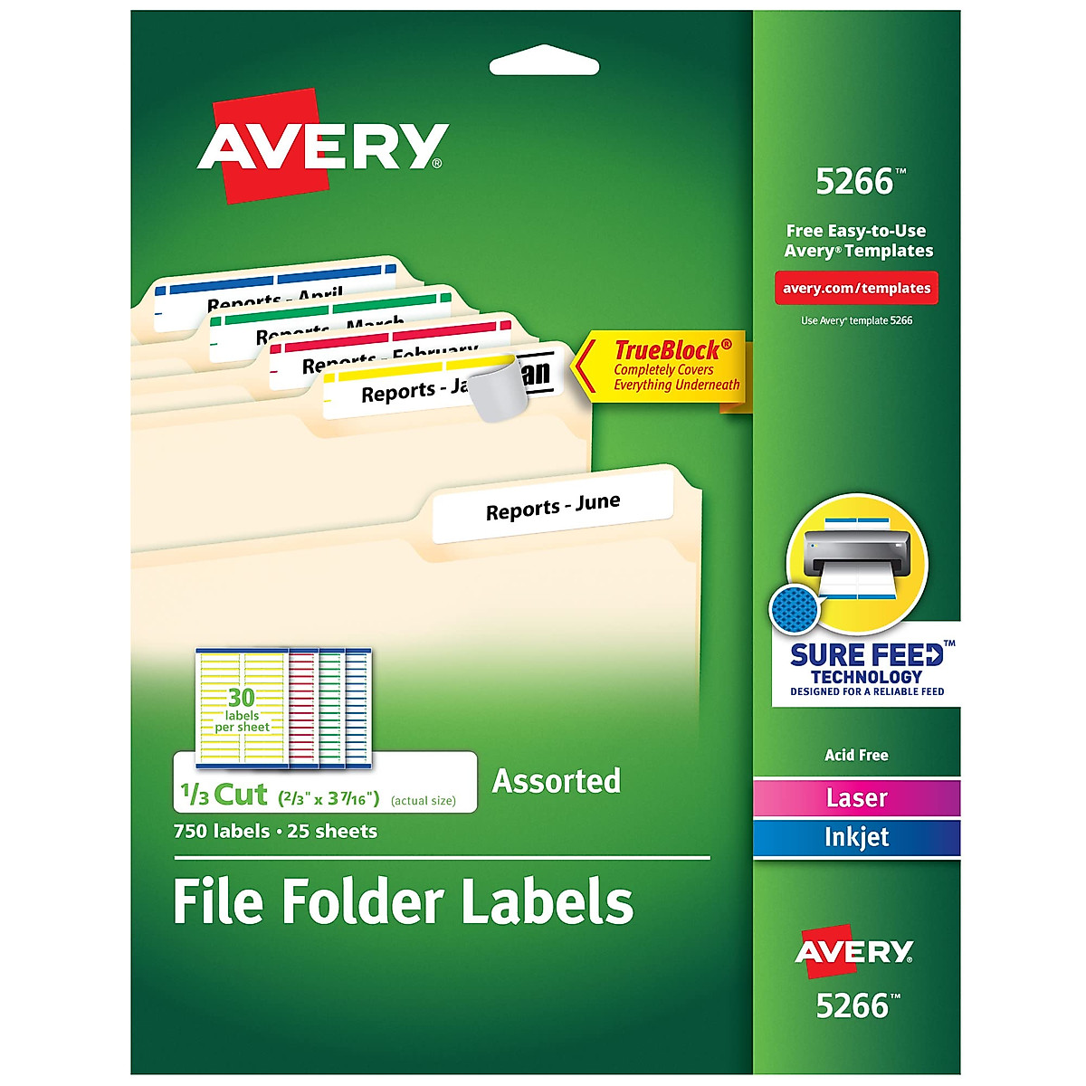 Avery File Folder Labels and Address Labels Bundle (750 Count + 3000 Count)