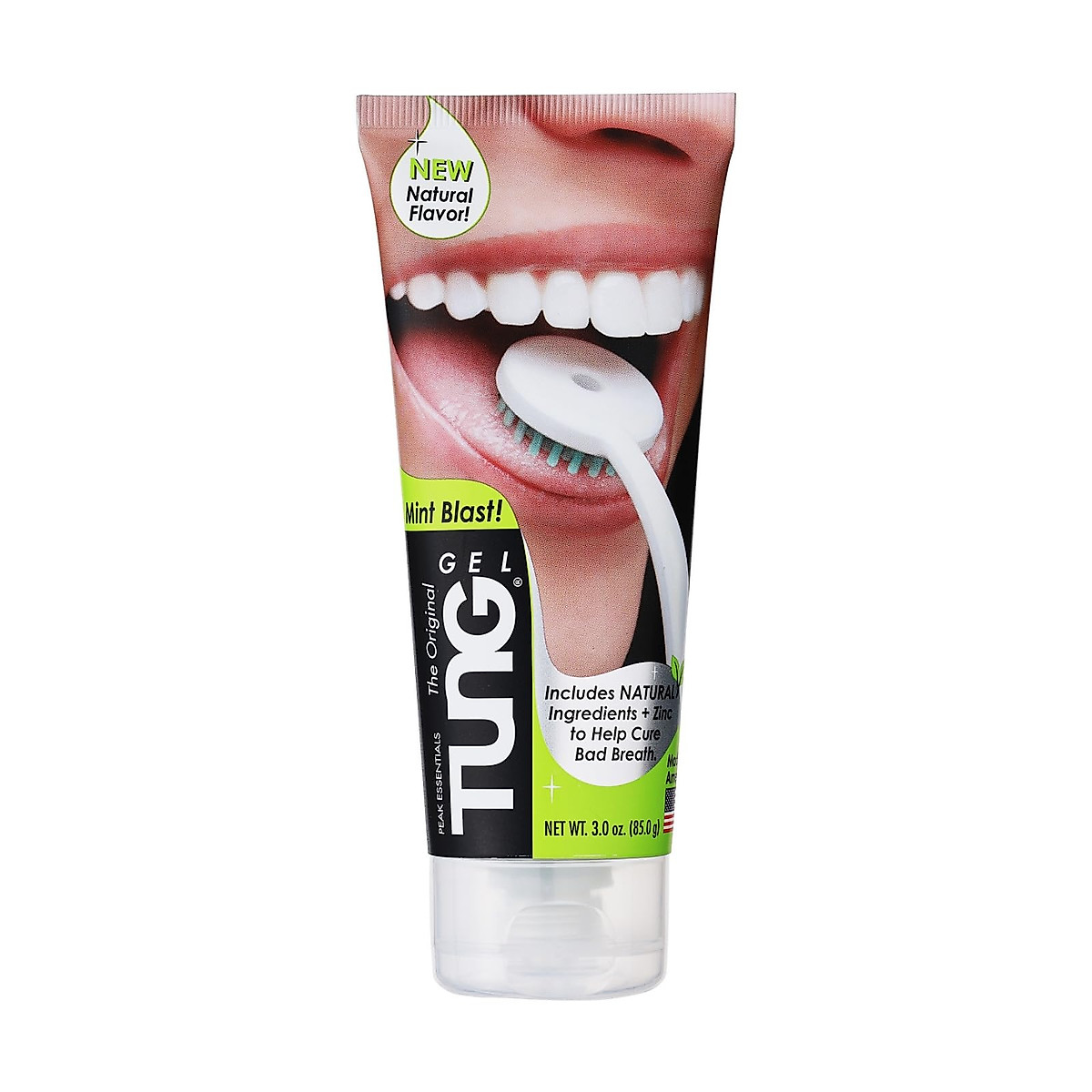 TUNG Gel Natural with Mint Blast 3oz (85g) | Tongue Cleaner | Fights Bad Breath | Eliminates Odour | Halitosis | for Fresh Breath 85 g (Pack of 1)