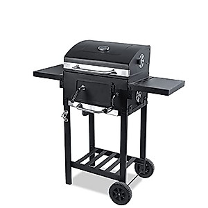 JAK BBQ J 2000 Charcoal Grill outdoor with side tables grate in grate system charcoal grills outdoor cooking grills outdoor cooking charcoal bbq grill charcoal