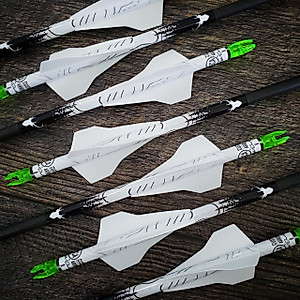 DCA Custom Arrows Super Sabre Vanes (40, White)