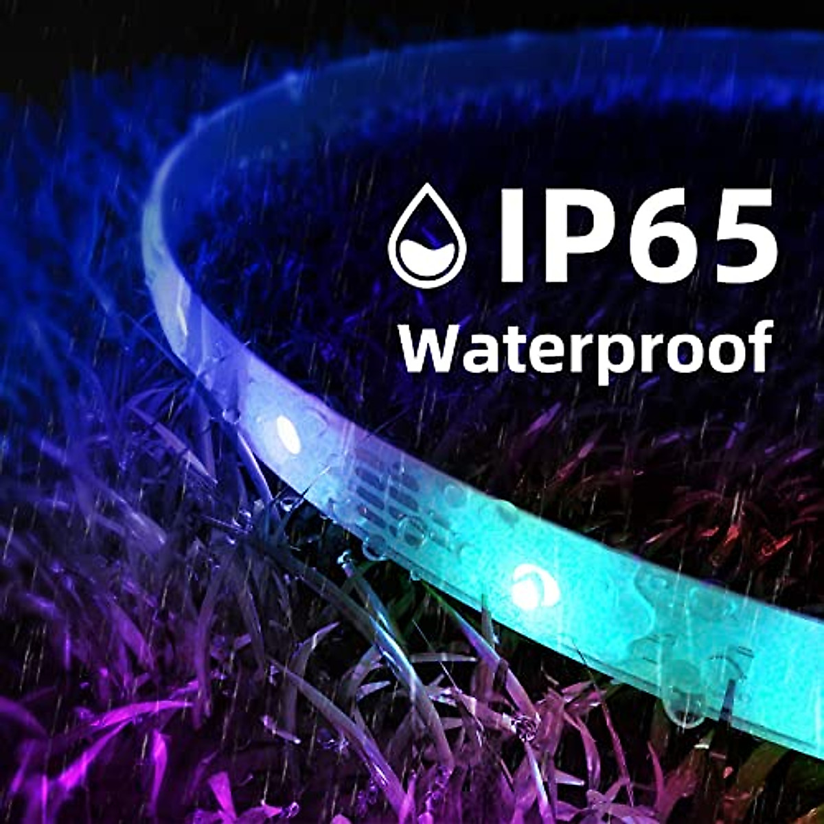 TJOY 32.8ft Waterproof Light Strips+50 ft LED Strip Lights with 44 Key Remote