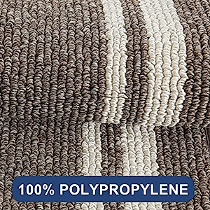 COSY HOMEER Kitchen Mat [2 PCS] Thick Kitchen Rugs Non-Skid 20"x30"+20"x48"Kitchen Mats and Rugs Ergonomic Comfort Standing Mat for Kitchen, Floor, Brown Frame