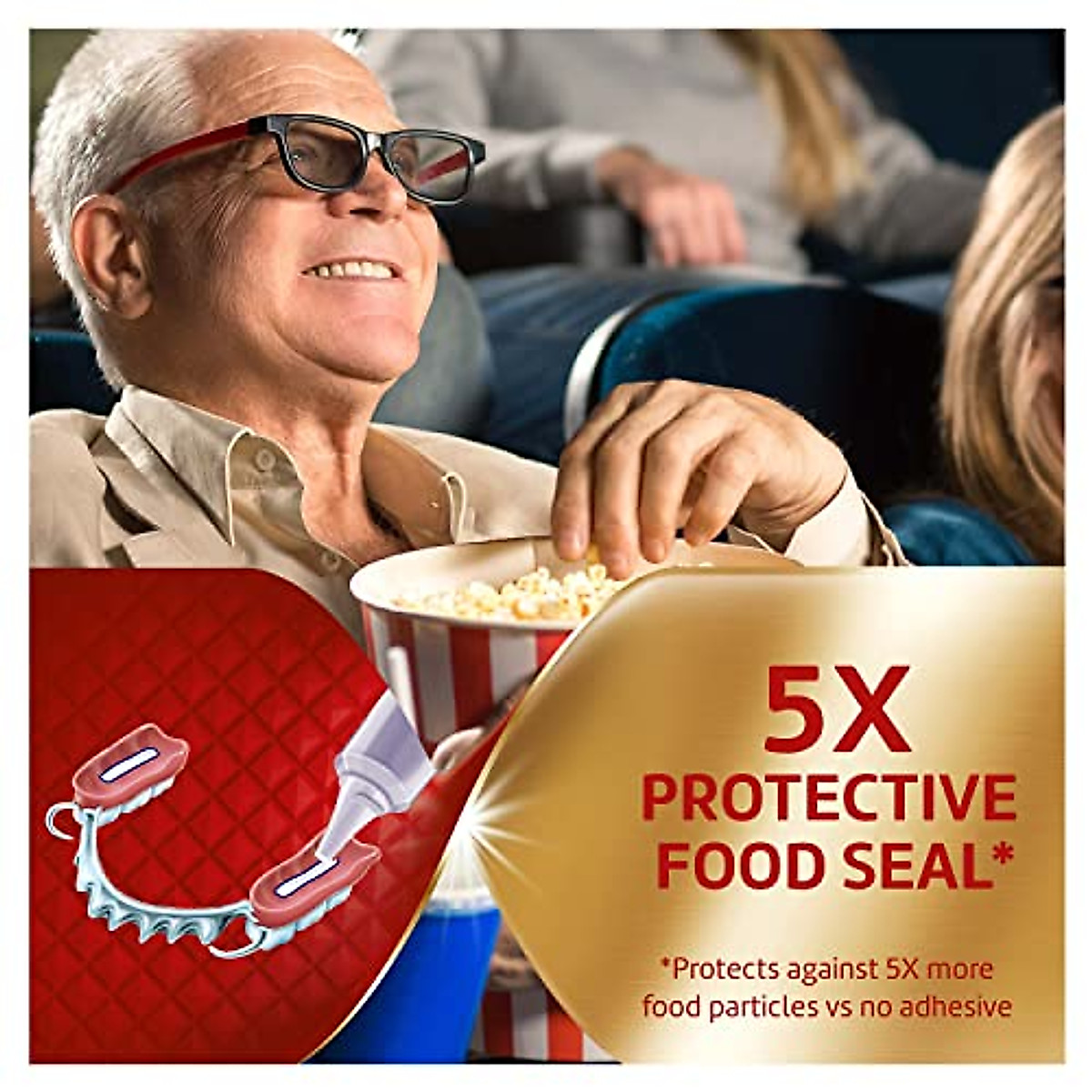 Poligrip Power Max Power Hold plus Seal Denture Adhesive Cream, Denture Cream for Secure Hold and Food Seal, Flavor Free - 2.2 oz (Pack of 4)