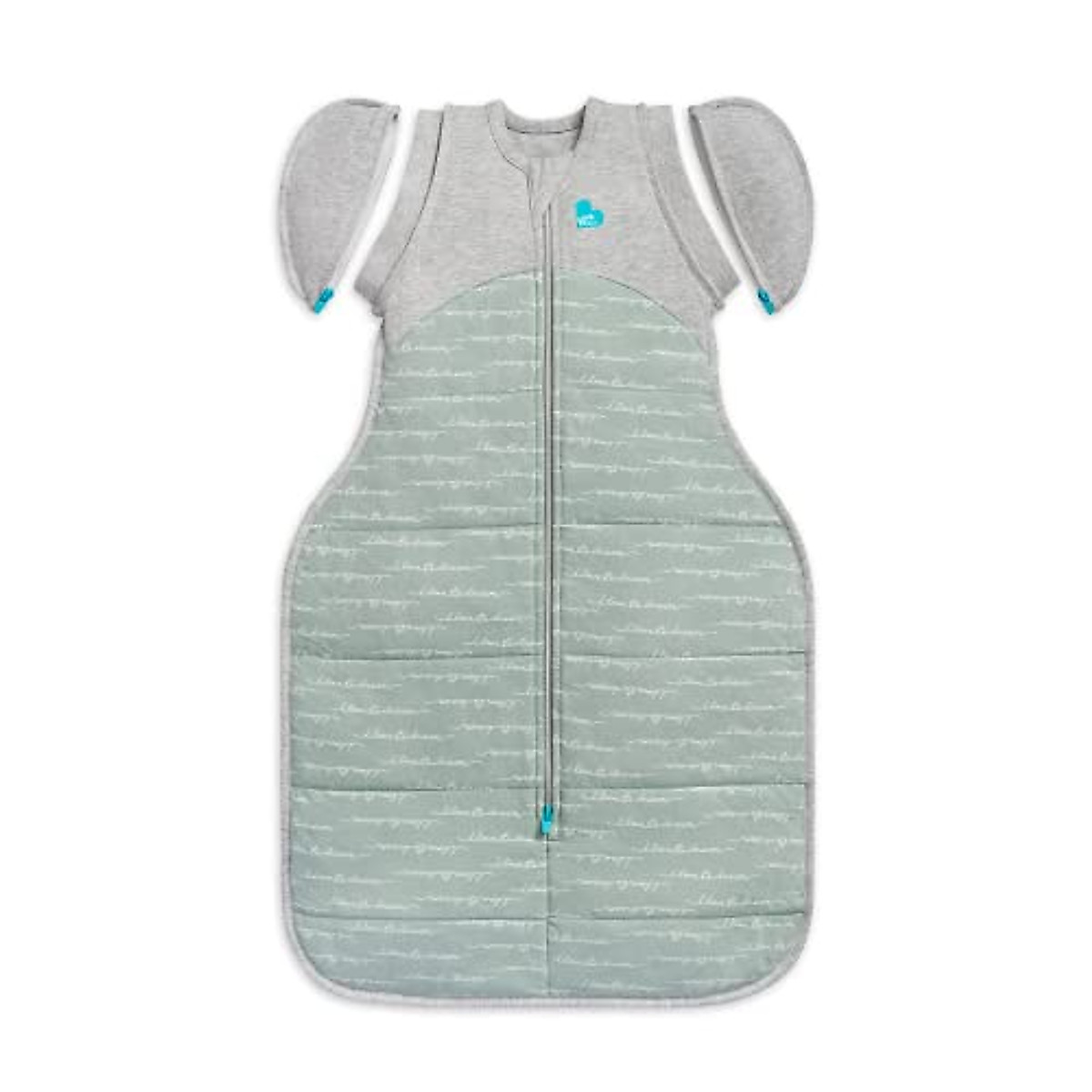 Love to Dream Swaddle UP Transition Bag Warm 2.5 TOG, Dreamer Olive, Medium, 13-19 lbs, Patented Zip-Off Wings, Gently Help Baby Safely Transition from Being Swaddled to Arms Free Before Rolling Over