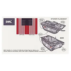 BMC WW2 USMC Amtrac LVT - 1:32 Amphibious Vehicle for Plastic Army Men
