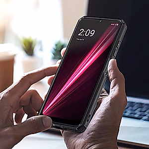 LEKEVO for REVVL 6 Pro 5G / REVVL 6X Pro 5G Case, with Screen Protector, Military Grade Drop Proof Dual Layer Heavy Duty Rugged Protective Phone Shell (Black)