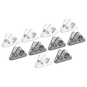 PATIKIL Multifunctional Document Clip,10Pcs Triangular Clips for Books Pages, Prevent Books Curling for Office, Reading Markers Clips, 2 Color