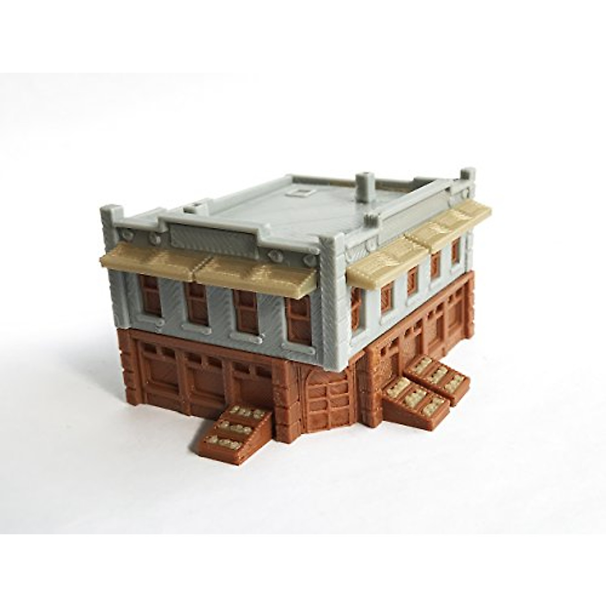 Outland Models Train Railroad City Grocery Store / Shop (Corner) N Scale 1:160