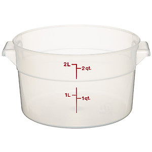 Cambro CONTAINER ROUND TRNS 2 QT, EA, 11-0452 MANUFACTURING CO FOOD STORAGE