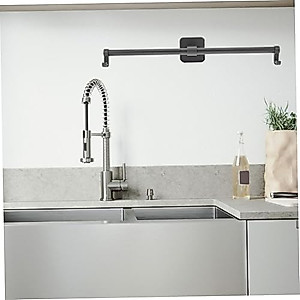 Retractable Towel Rack Cupboard Door Bar Towel Holder for Bathroom Bath Towel Holder Towel Shelf Towel Hanger for Bathroom Towel Rack with Hook Towel Bar Towel Holders Grey Plastic Veemoon