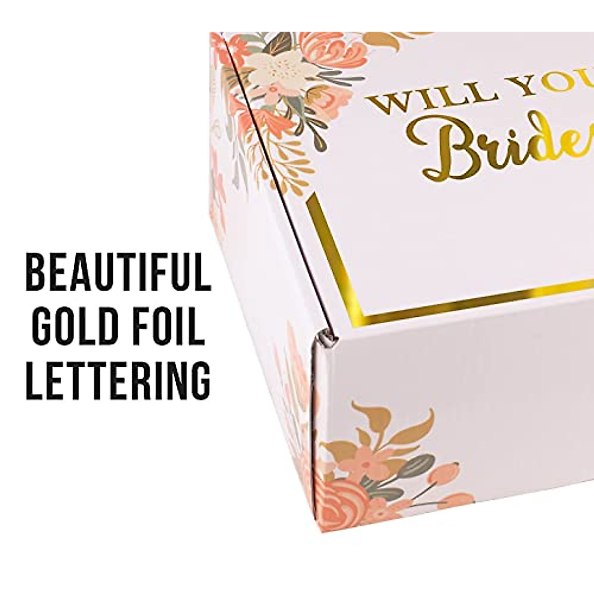 Bridesmaid Proposal Boxes - Set of 8 With Crinkle Paper for Bridal Party - Will You Be My Bridesmaid Boxes, Maid of Honor, Matron of Honor