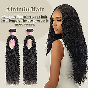 Brazilian Curly Wave Human Hair 3 Bundles 12A Grade Virgin Hair Weave Bundles Jerry Curly Unprocessed Hair Extensions Natural Black 10 12 14 inch 100g/pc